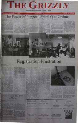 "The Grizzly, November 13, 2003" by Lauren A. Perotti, Lindsey Fund et al.