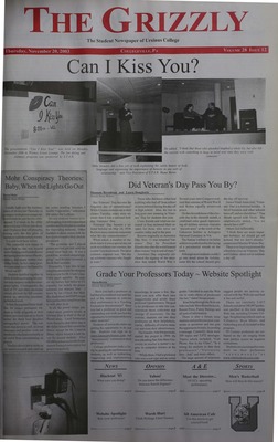 "The Grizzly, November 20, 2003" by Lauren A. Perotti, Lindsey Fund et al.