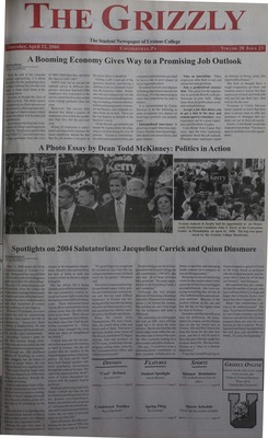 "The Grizzly, April 22, 2004" by Lauren A. Perotti, Lindsey Fund et al.