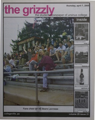 "The Grizzly, April 7, 2005" by Lauren A. Perotti, Lindsey Fund et al.