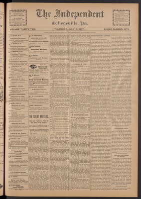 "The Independent, V. 32, Thursday, July 11, 1907, [Whole Number: 1670 ...