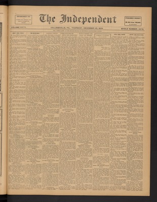 "The Independent, V. 50, Thursday, December 25, 1924, [Whole Number: 25 ...