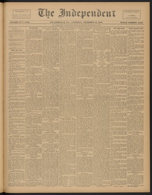 "The Independent, V. 51, Thursday, December 10, 1925, [Whole Number: 26 ...