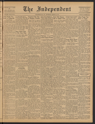 "The Independent, V. 65, Thursday, March 28, 1940, [Whole Number: 3372 ...