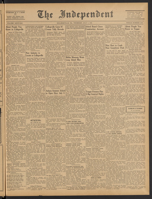 "The Independent, V. 66, Thursday, July 4, 1940, [Whole Number: 3386 ...