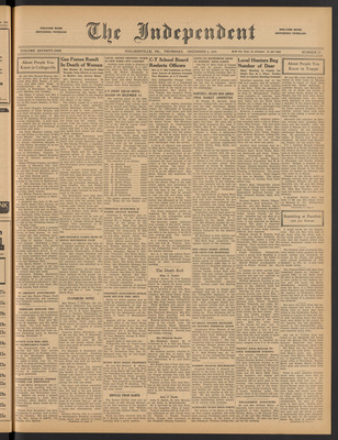 "The Independent, V. 71, Thursday, December 6, 1945, [Number: 27]" by ...