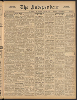 "The Independent, V. 71, Thursday, February 7, 1946, [Number: 36]" by ...