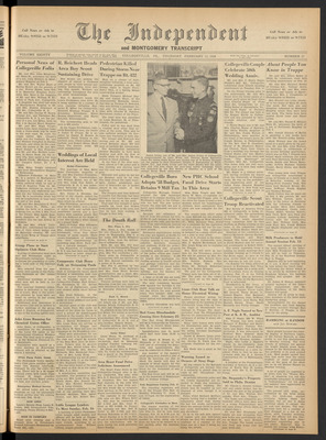 "The Independent and Montgomery Transcript, V. 80, Thursday, February 1 ...