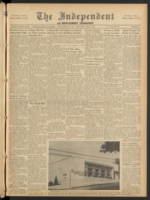 "The Independent and Montgomery Transcript, V. 84, Thursday, June 5, 19 ...