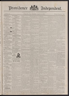 "Providence Independent, V. 19, Thursday, April 19, 1894, [Whole Number ...