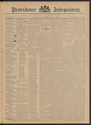 "Providence Independent, V. 20, Thursday, May 16, 1895, [Whole Number ...