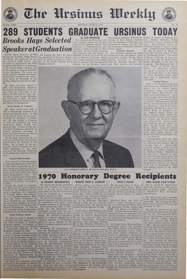 "The Ursinus Weekly, June 8, 1970" by Alan Gold, Jonathan Weaver et al.