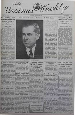 "The Ursinus Weekly, January 20, 1941" by Nicholas Barry and James Raban