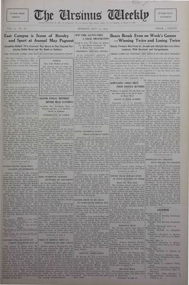 "The Ursinus Weekly, May 13, 1929" by Calvin D. Yost and George Leslie ...