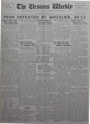 "The Ursinus Weekly, December 6, 1926" by Samuel A. Reimert and George ...