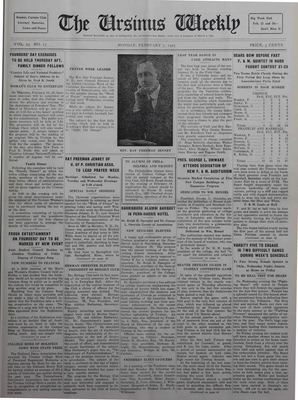 "The Ursinus Weekly, February 7, 1927" by Samuel A. Reimert and George ...