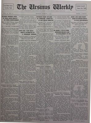 "The Ursinus Weekly, March 7, 1927" by Samuel A. Reimert and George ...
