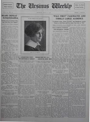 "The Ursinus Weekly, May 10, 1926" by Samuel A. Reimert and George ...
