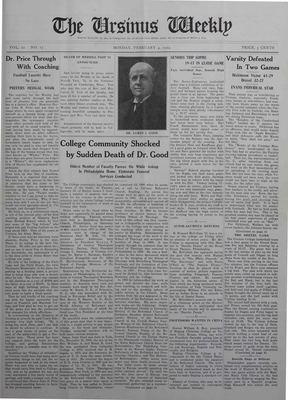 "The Ursinus Weekly, February 4, 1924" by Richard F. Deitz, William ...